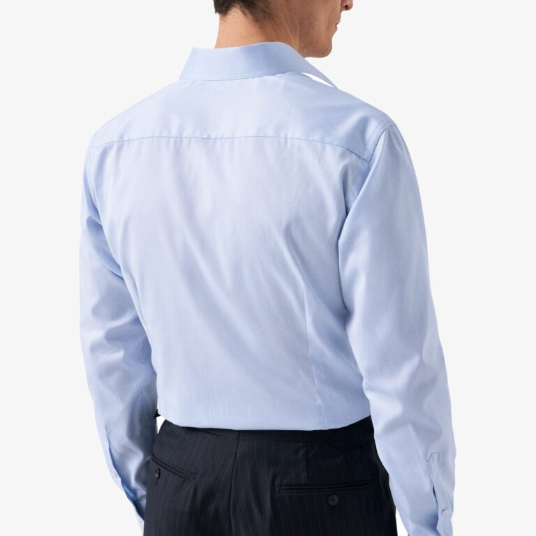 Eton Light Blue Slim Fit Signature Twill Shirt - The Noble Dandy