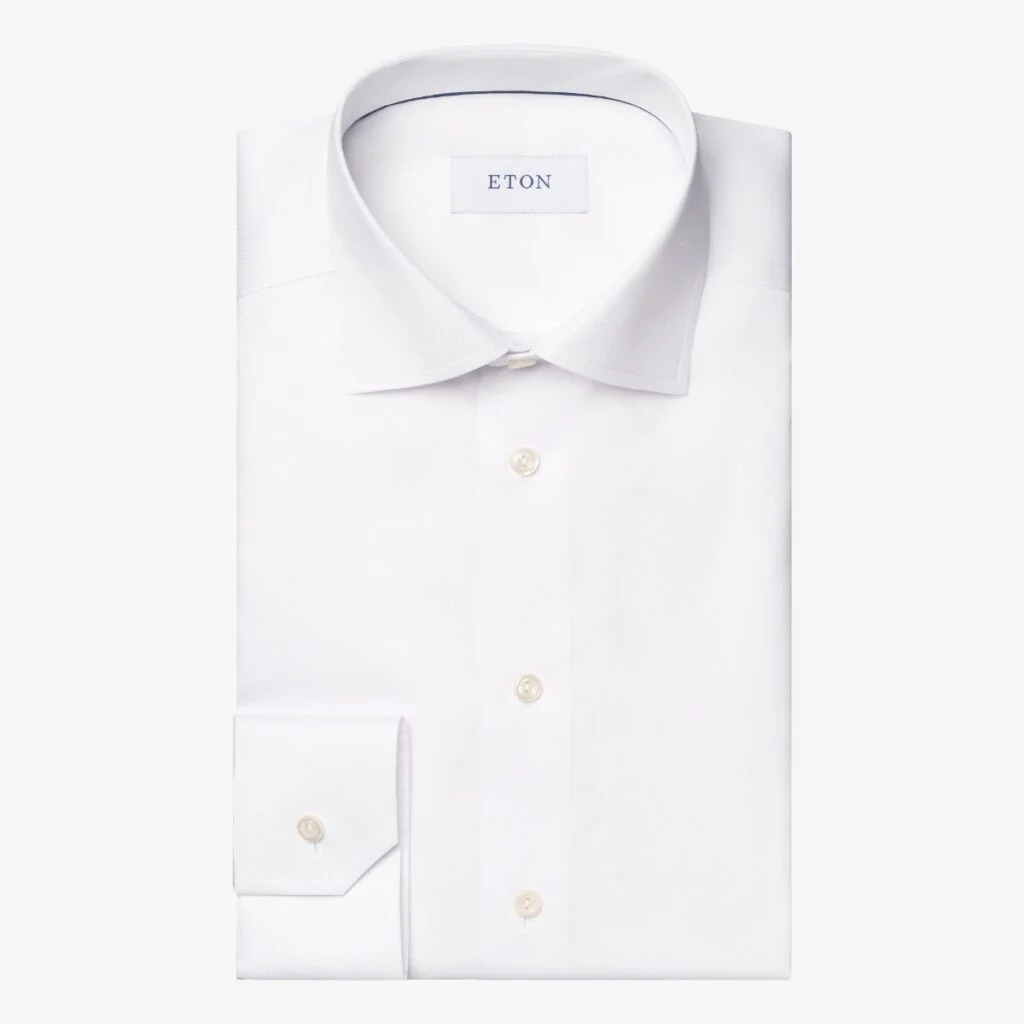 Eton White Slim Fit Signature Twill Shirt - The Noble Dandy