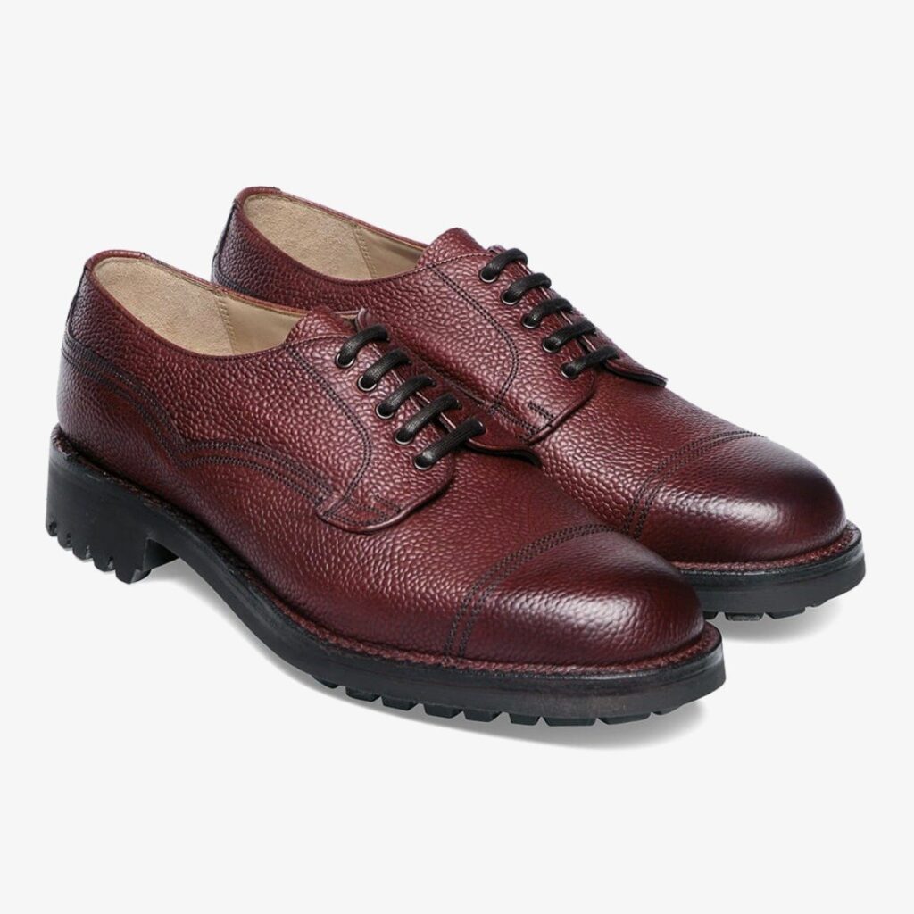 Cheaney Cairngorm II Burgundy Toe Cap Blucher Shoes - The Noble Dandy