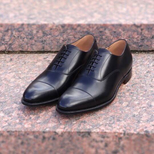 Cheaney Lime Black Toe Cap Oxford Shoes - G Fit - The Noble Dandy